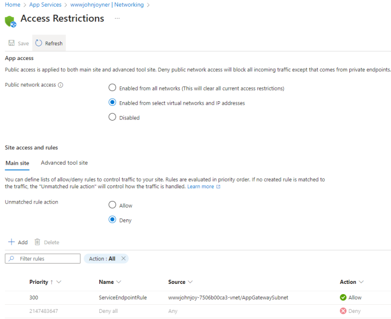 WordPress on Azure App service with Production and Staging sites behind ...
