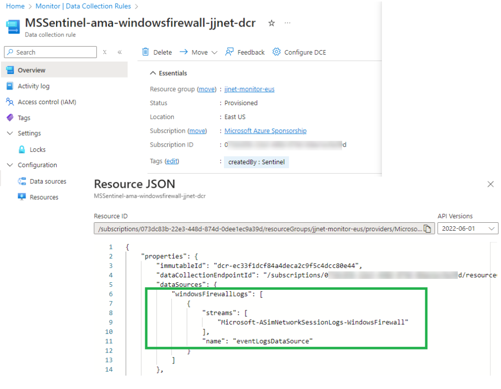 New Microsoft Sentinel Workbook Windows Firewall Via Ama
